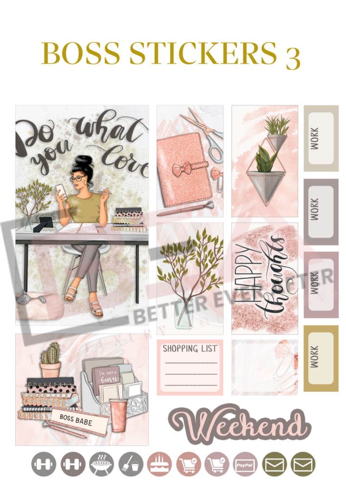 Boss Blueprint Stickers - The Better Ever After
